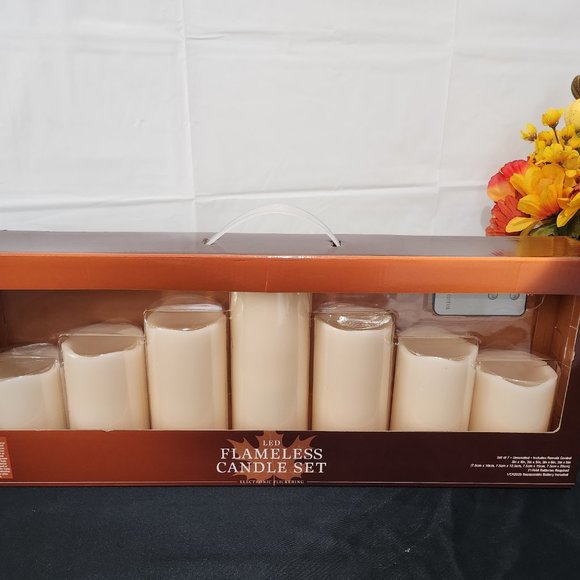 Holiday | New Led Flameless Candle Set Electronic Flickering | Poshmark